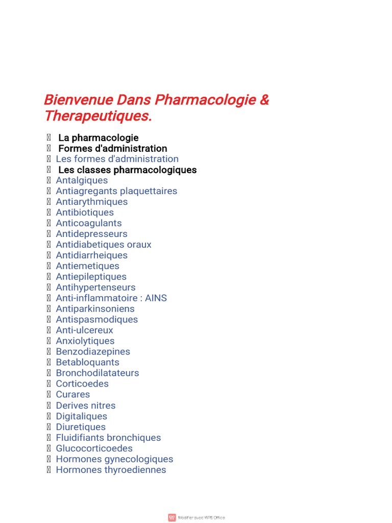 Guide des Médicaments et Administrations | PDF | Antalgique | Morphine