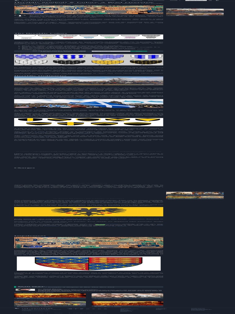 Heraldic Symbols & Colors - A Brief Overview | PDF | Heraldry | Symbols