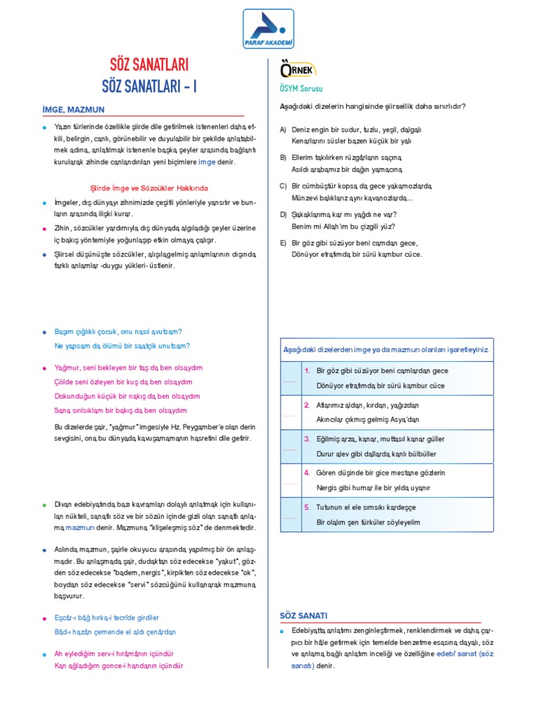 Soz Sanatlari 1 PDF | PDF