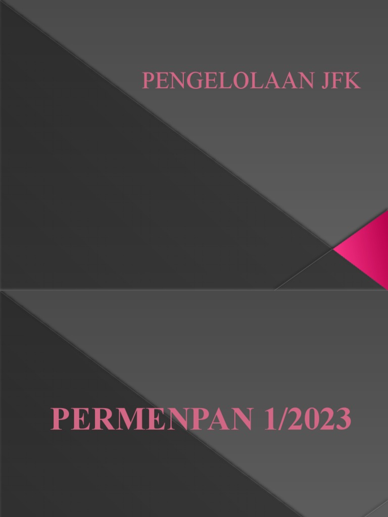 Materi Pengelolaan JFK Zoom | PDF