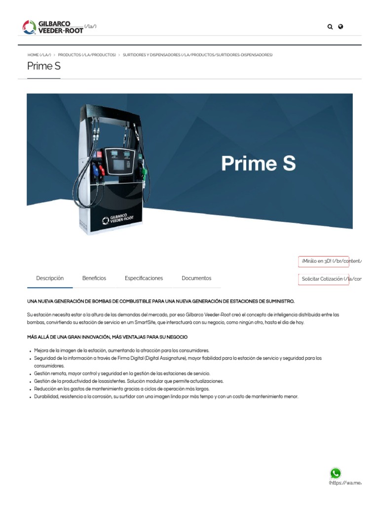 Prime S - Gilbarco Veeder-Root | PDF