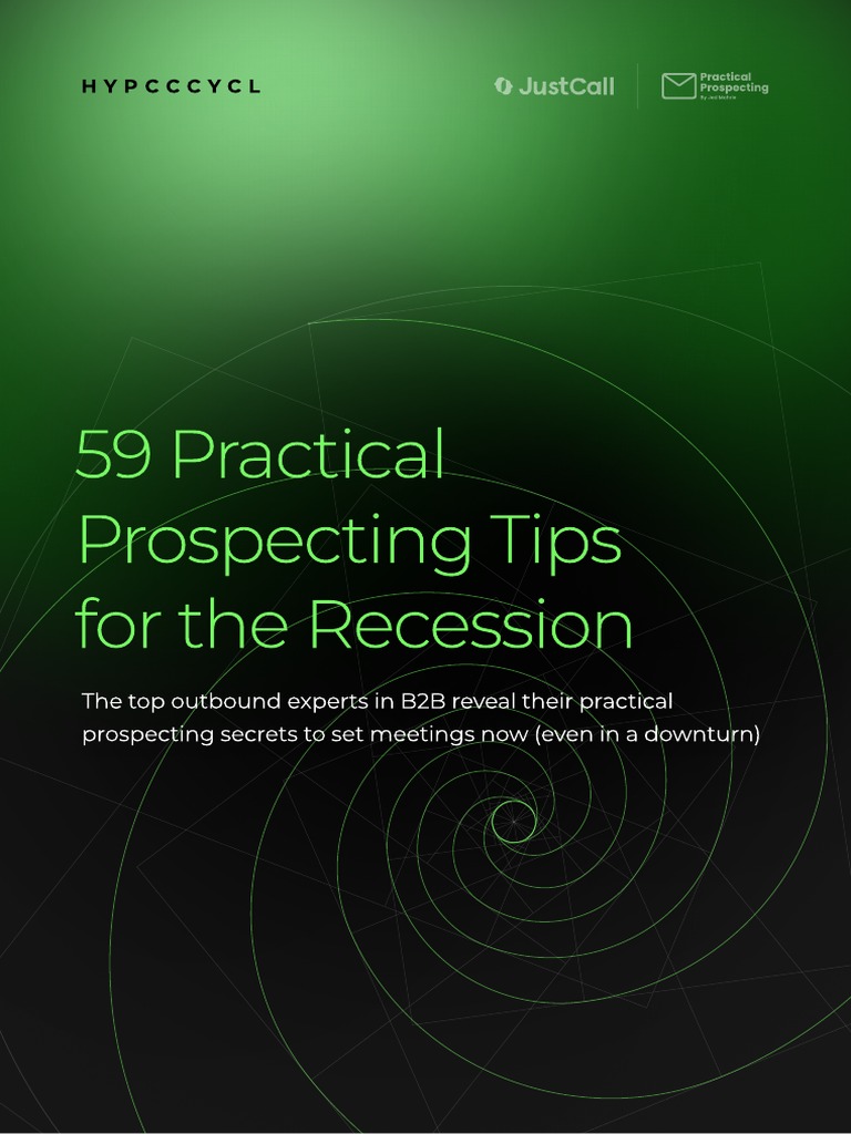 59 Practical Prospecting Tips For The Recession | PDF | Sales | Linked In 59 Practical Prospecting Tips For The Recession | PDF | Sales | Linked In