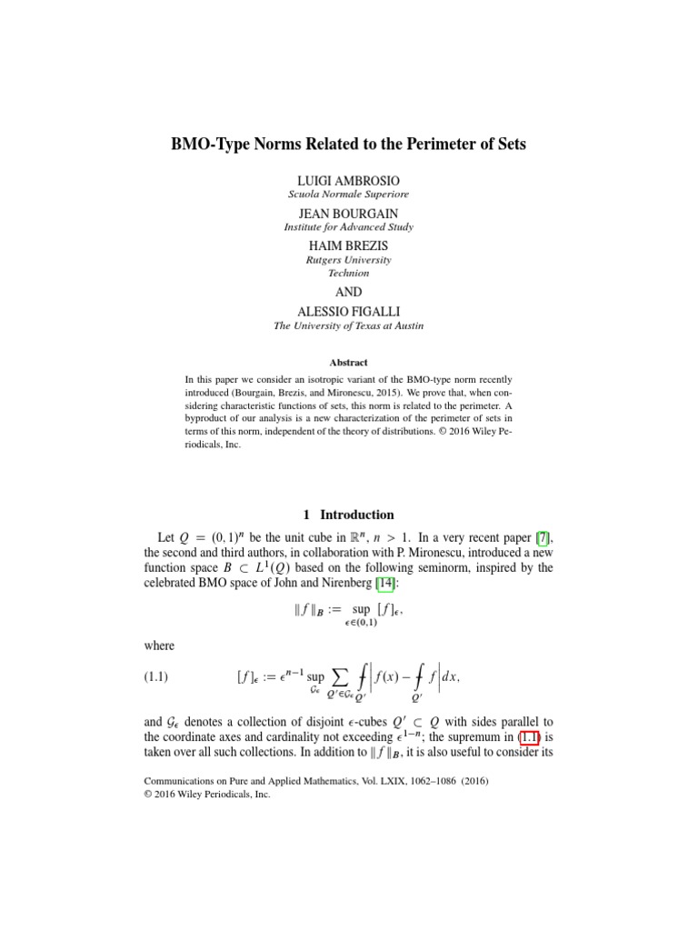 Ambrosio Et Al-2016-Communications On Pure and Applied Mathematics PDF ...