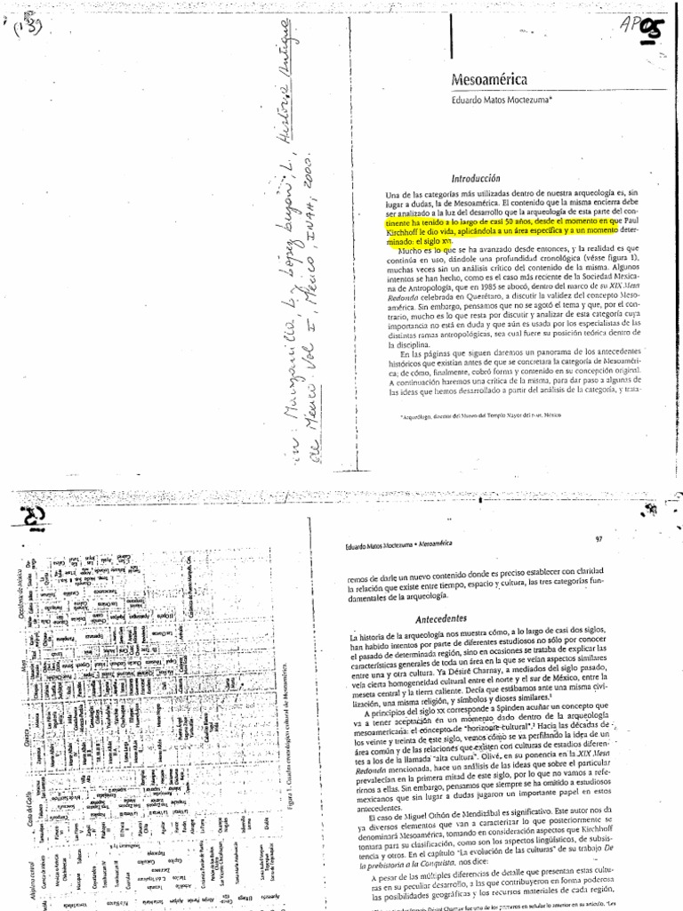 Matos Moctezuma - Mesoamérica PDF | PDF