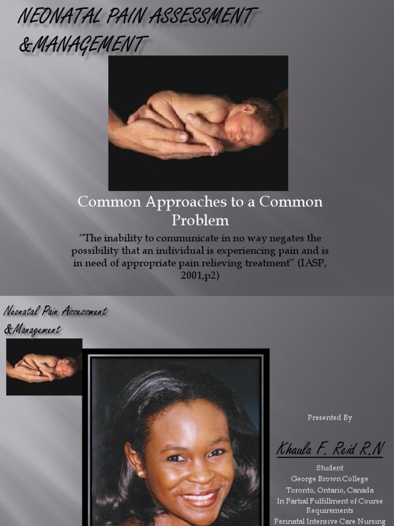 Neonatal Pain Assessment &management | Download Free PDF | Infants ...
