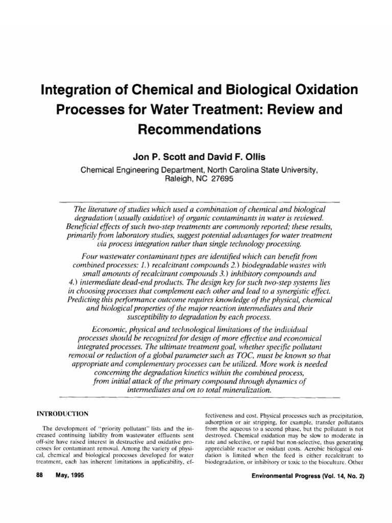 Scott and Ollis | PDF | Sewage Treatment | Biodegradation