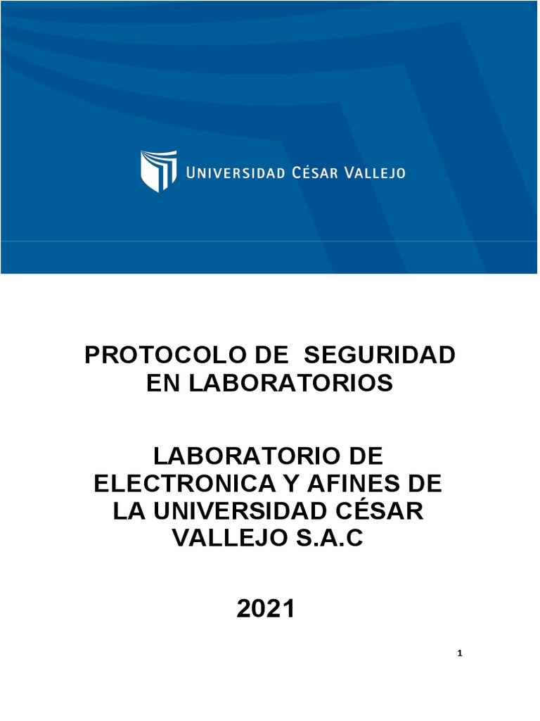 28.MV1 Protocolo de Seguridad en Laboratorio de Electronica y Afines de La Universidad Cesar ...