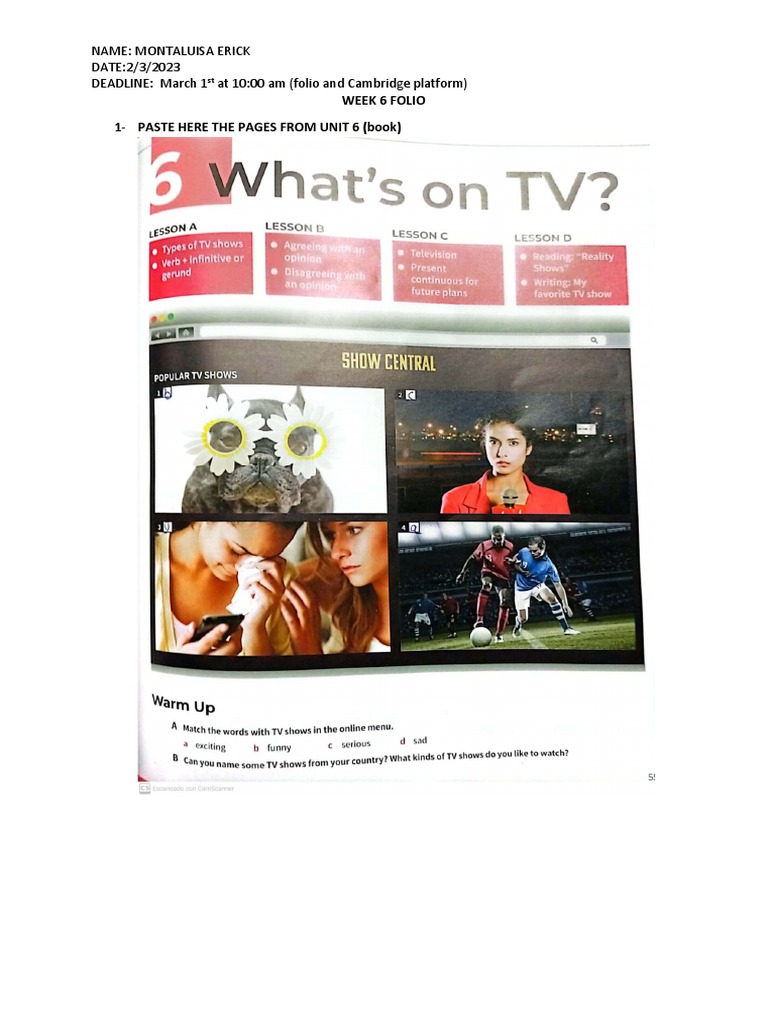 Week6 - Folio - MONTALUISA ERICK PDF | PDF | Dogs | Librarian