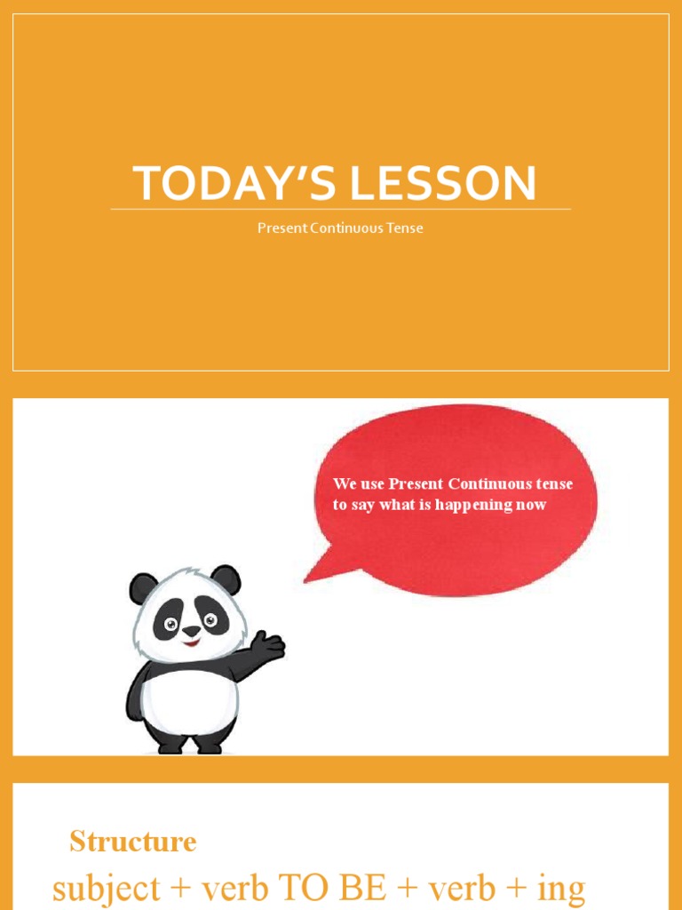 Present Continuous Pdf