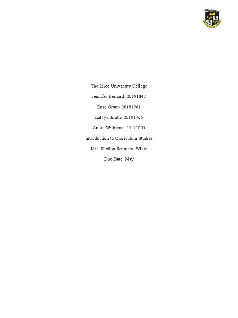 ICS | PDF | Teachers | Curriculum