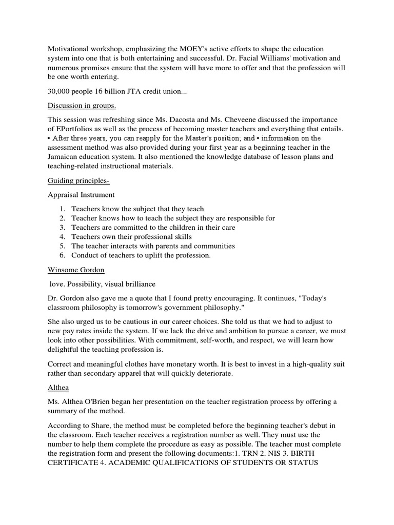 Motivational Workshop | PDF | Teachers | Lesson Plan