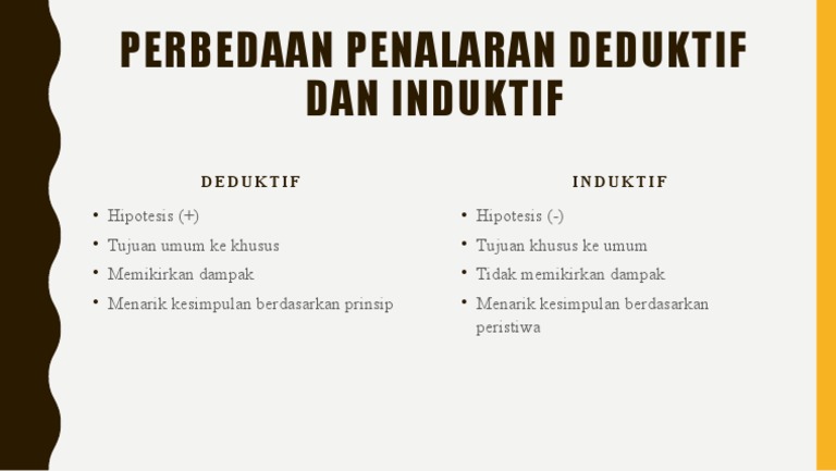PERBEDAAN PENALARAN DEDUKTIF DAN INDUKTIF | PDF