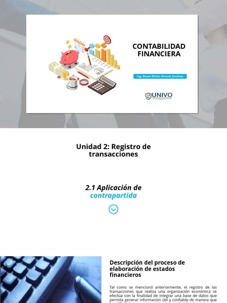 Unidad 2, Registro de Transacciones | PDF | Contabilidad | Economias