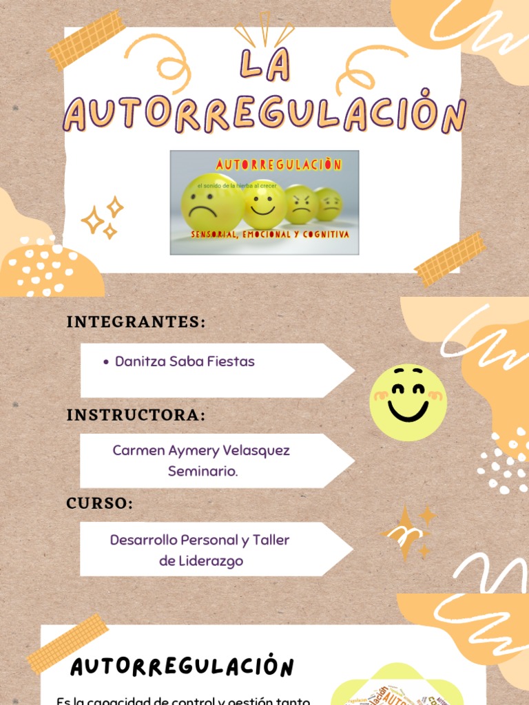 La Autorregulación | PDF | Las emociones | Psicología cognitiva