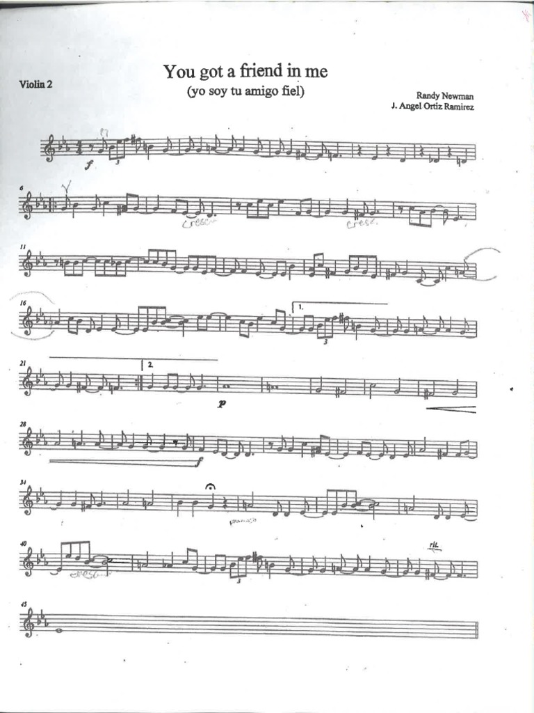 Toy Story - Violín 2 | PDF