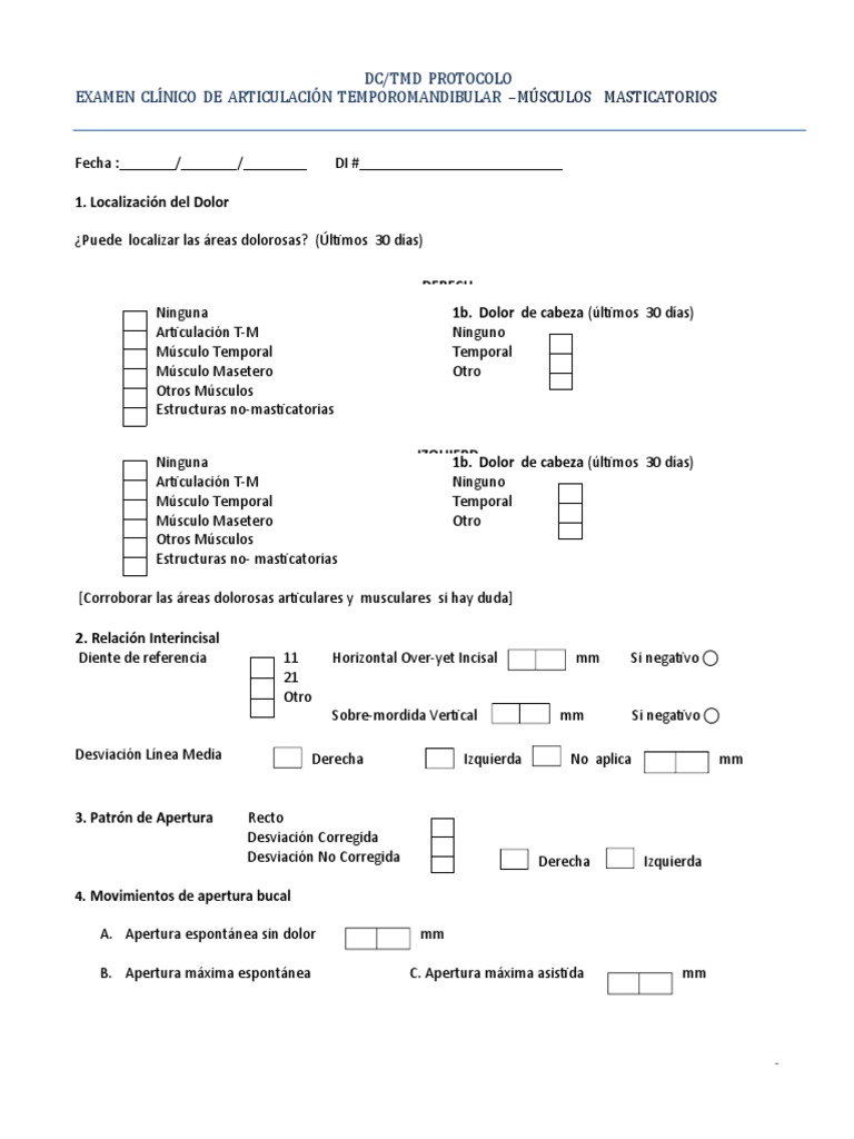 Protocolo Clínico DC/TMD | PDF