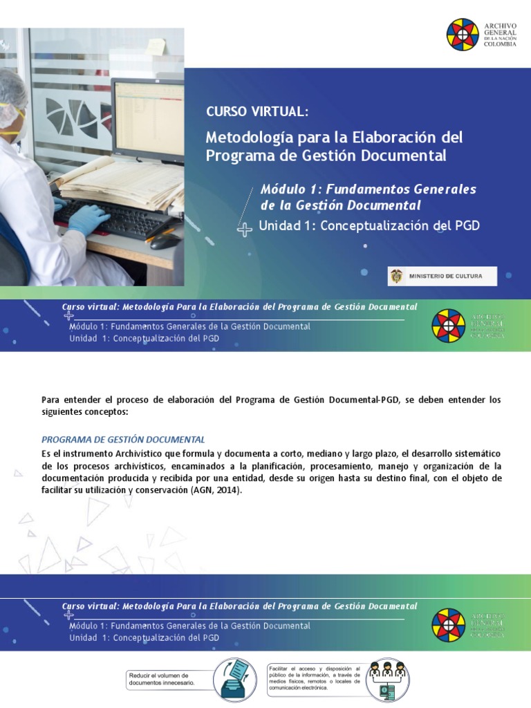 Curso Virtual Programa de Gestión Documental | PDF