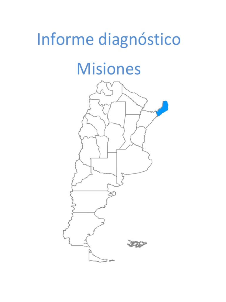 Informe Diagnóstico de Misiones | PDF | Pensión | Pobreza