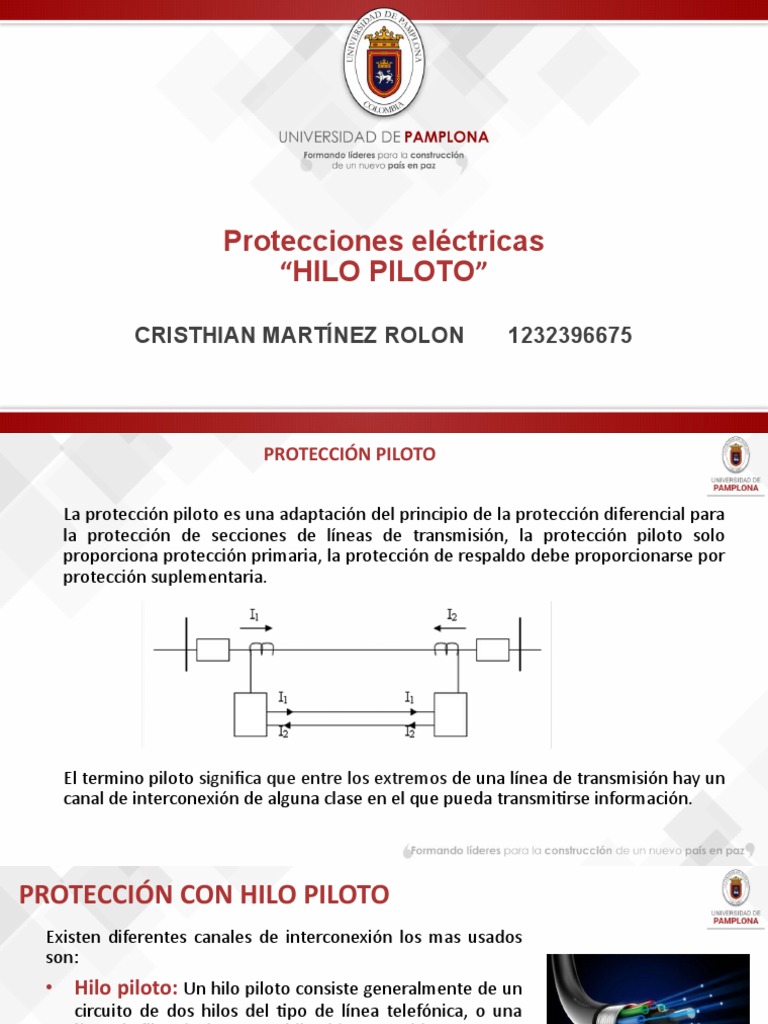 Hilo Piloto | PDF | Relé | Corriente eléctrica