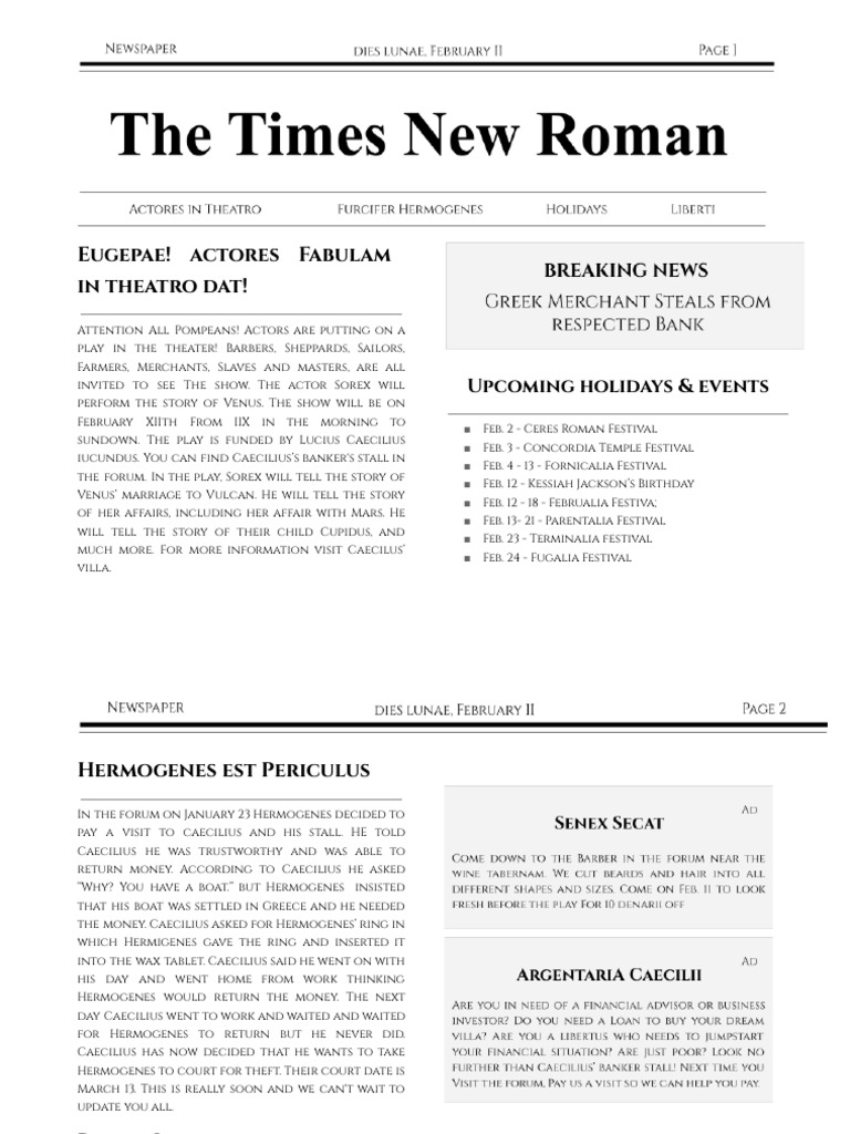 Stage 6 Newspaper Project PDF | PDF