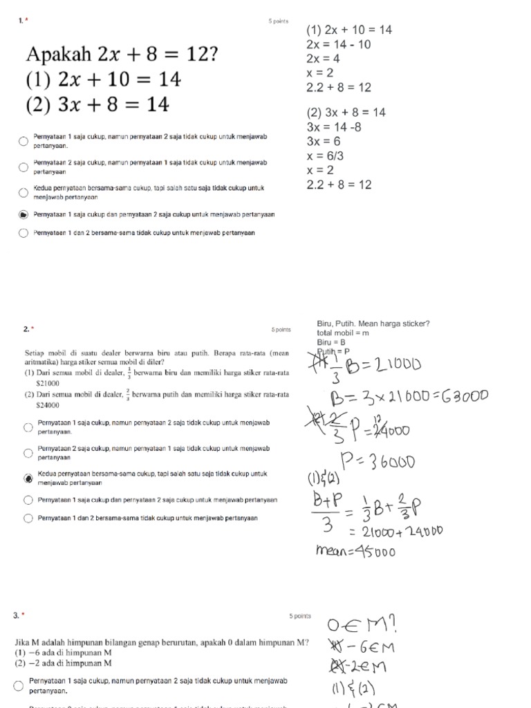 Amalia F Baruna - Bahas Soal K.Data GMAT Part 1 | PDF