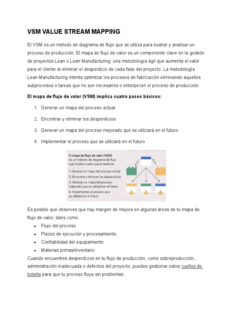 VSM Value Stream Mapping | PDF | Lean Manufacturing | Software