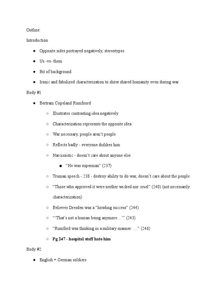 HL Essay Outline | PDF