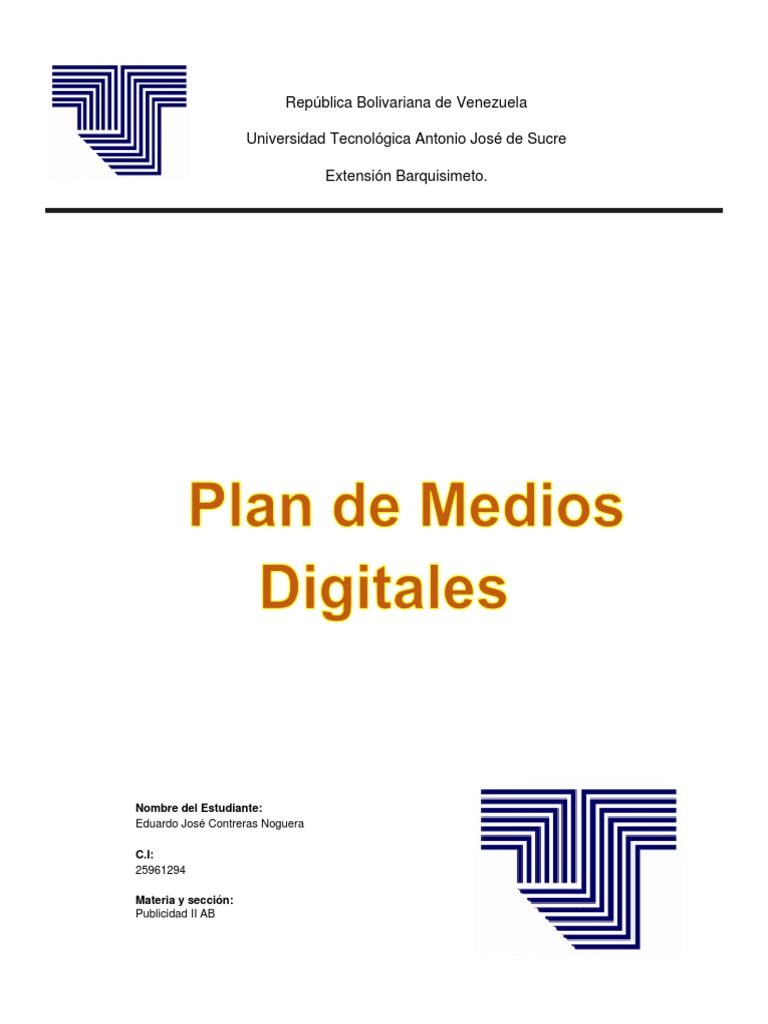 Plan de Medios Digitales | PDF