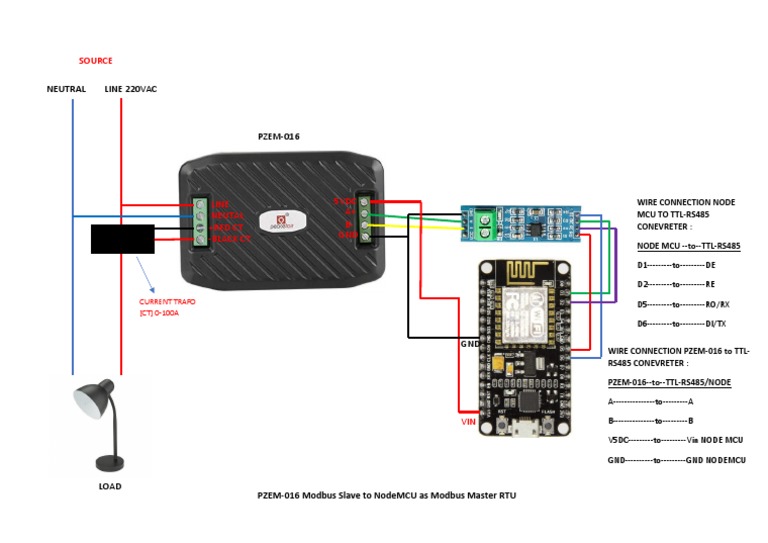Wiring Pzem-016 PDF | PDF