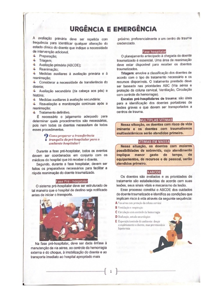 Urgência e Emergência | PDF