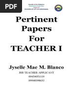 Pertinent Papers and Table of Contents | PDF