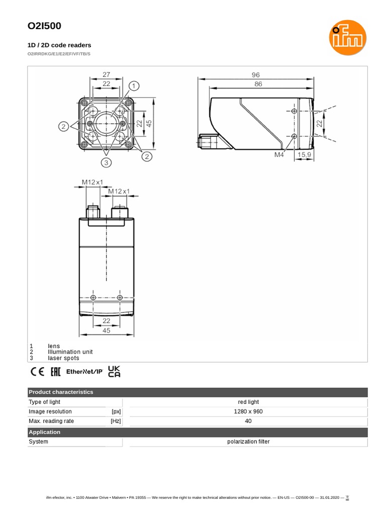 O2i500 00 - en Us | PDF | Universal Product Code | Bipolar Junction ...