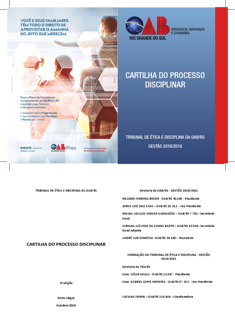 CARTILHA DO PROCESSO DISCIPLINAR - | PDF | Advogado | Procedimento criminal