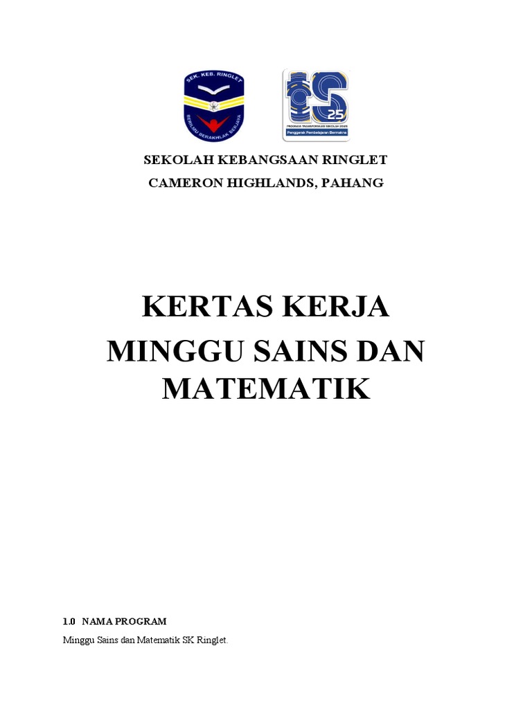 Kerta Kerja Minggu Stem | PDF