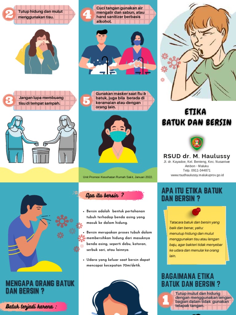 Leaflet - Etika Batuk & Bersin 02 - RSUD Dr. M. Haulussy | PDF | Kesehatan Holistik