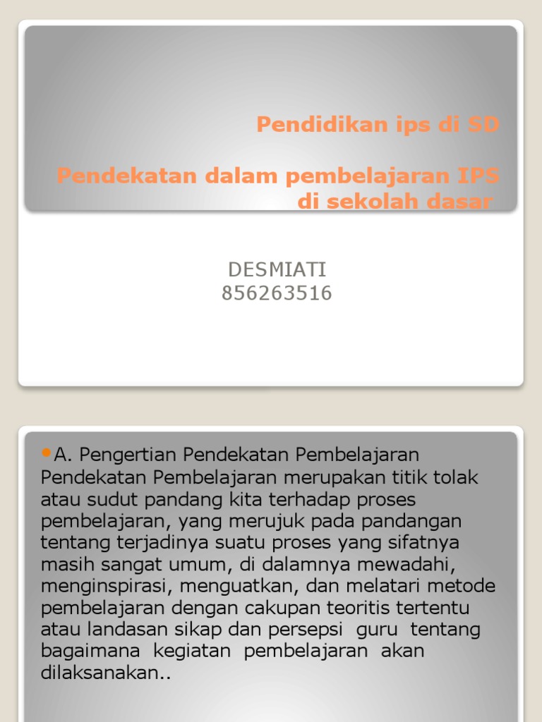 Pendidikan Ips Di SD | PDF