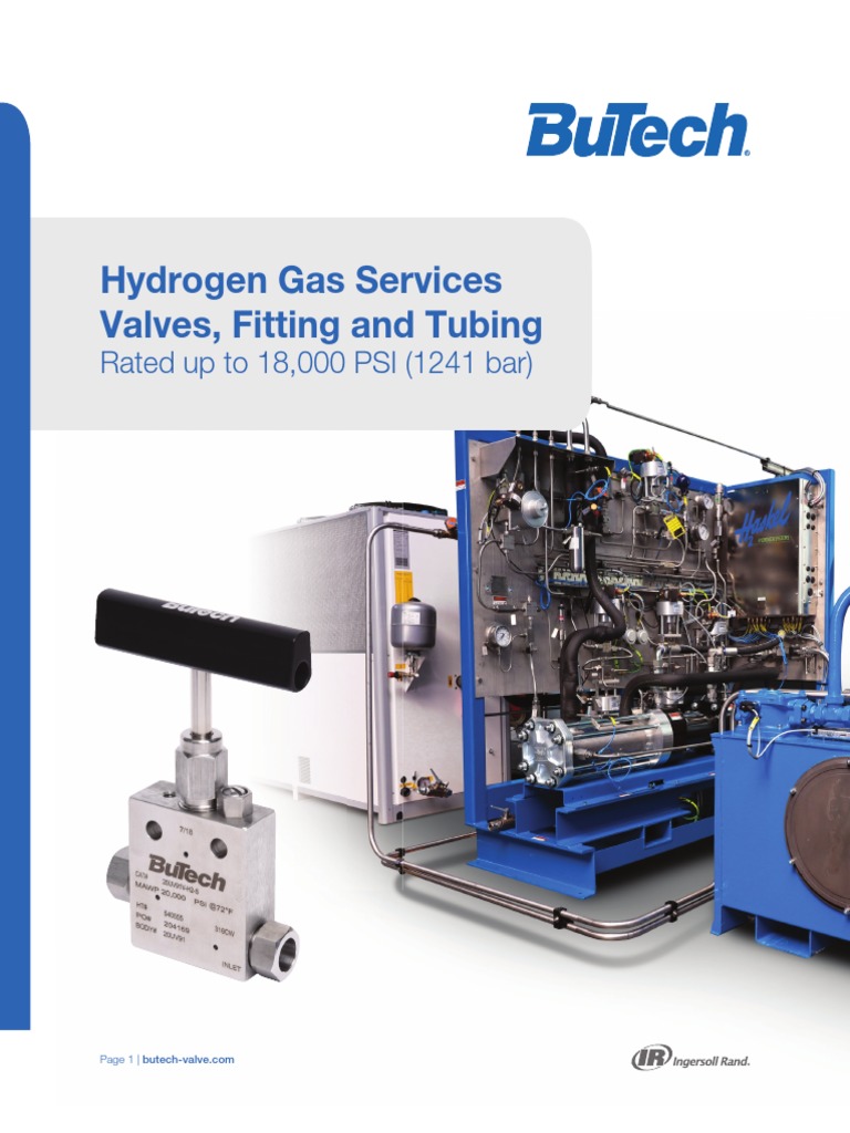 BuTech Hydrogen Service Valves Catalog | PDF | Valve | Filtration