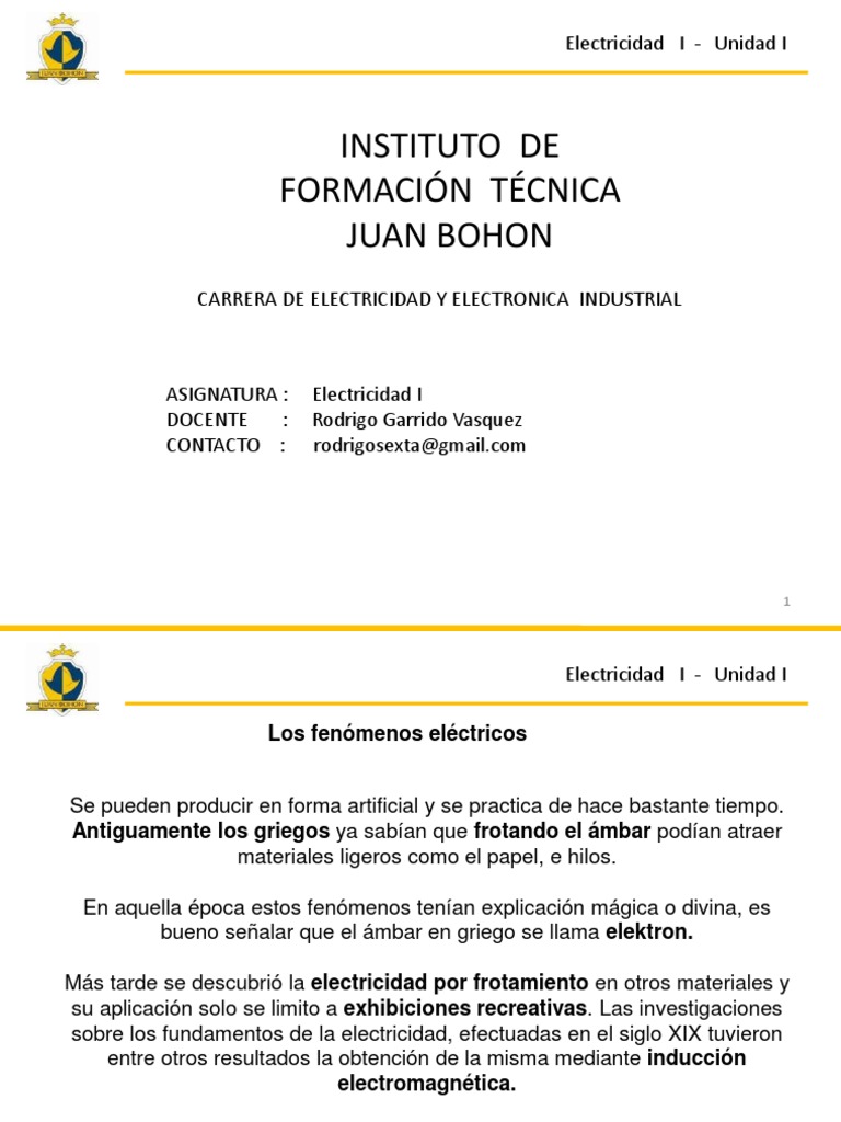 Fundamentos de Electricidad I: Electroestática | PDF | Electricidad ...
