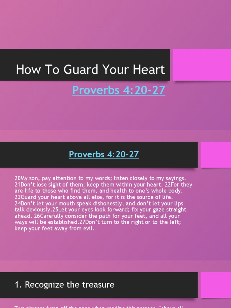 Guarding Your Heart: A Biblical Guide | PDF | Faith | Bible