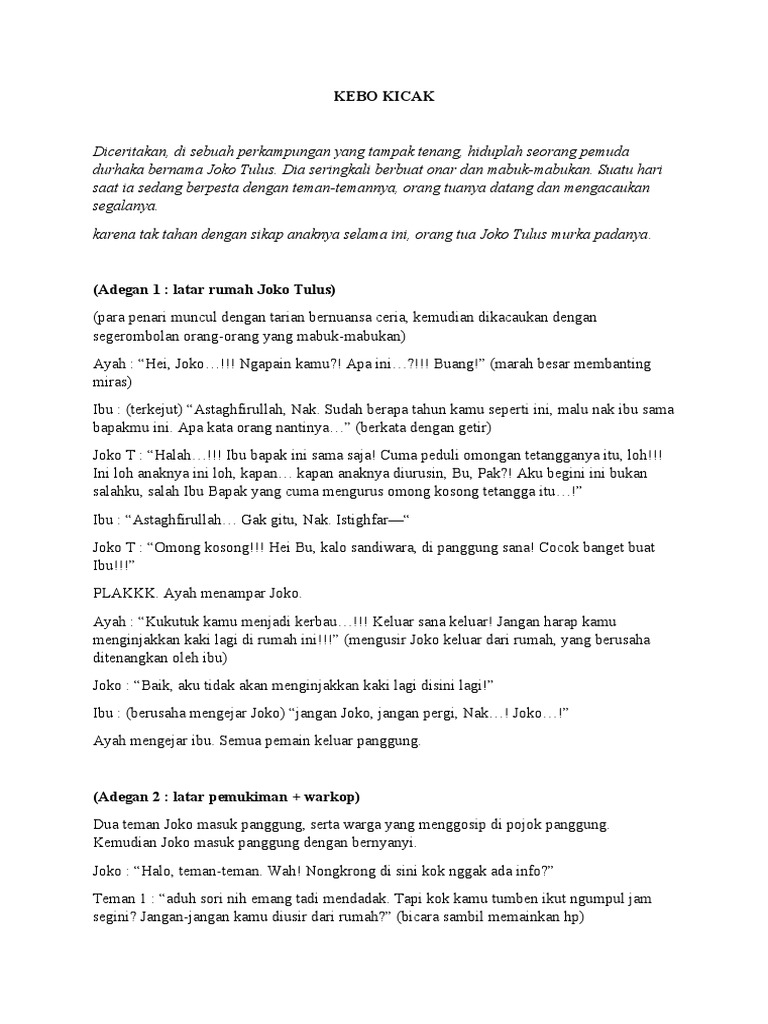Naskah Kebo Kicak | PDF