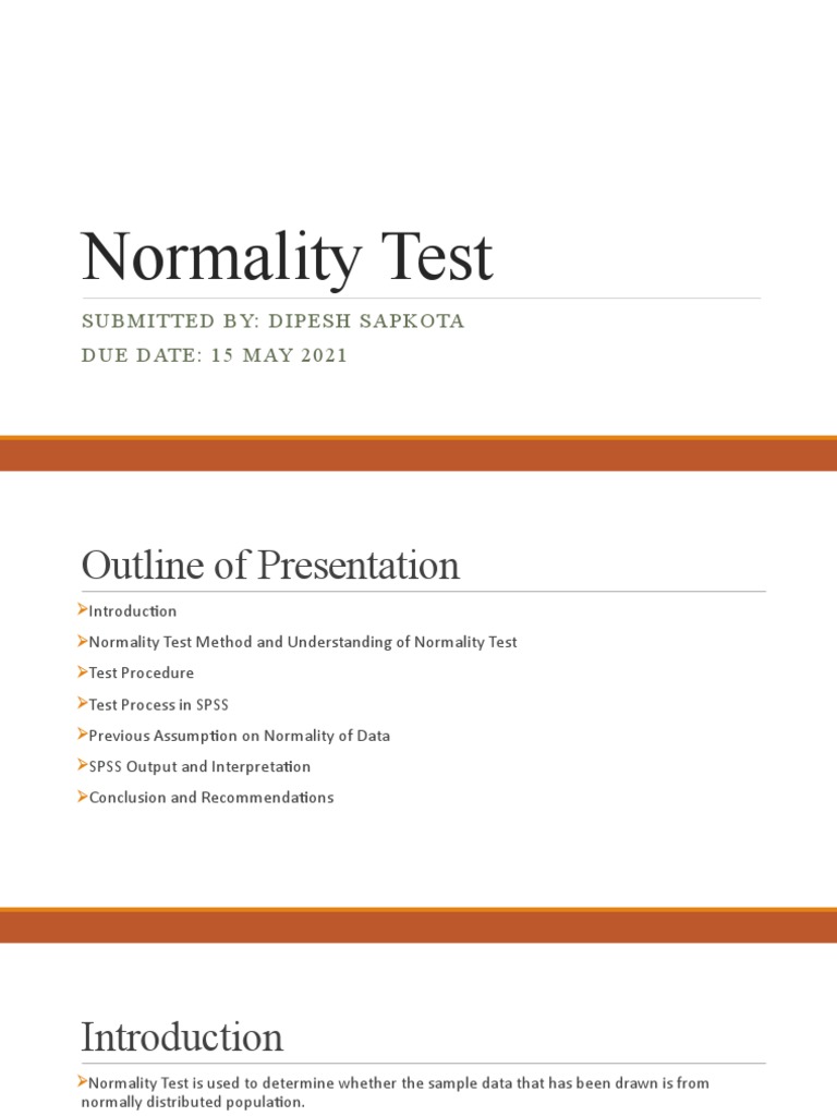 Normality Test | Download Free PDF | Statistics | Normal Distribution