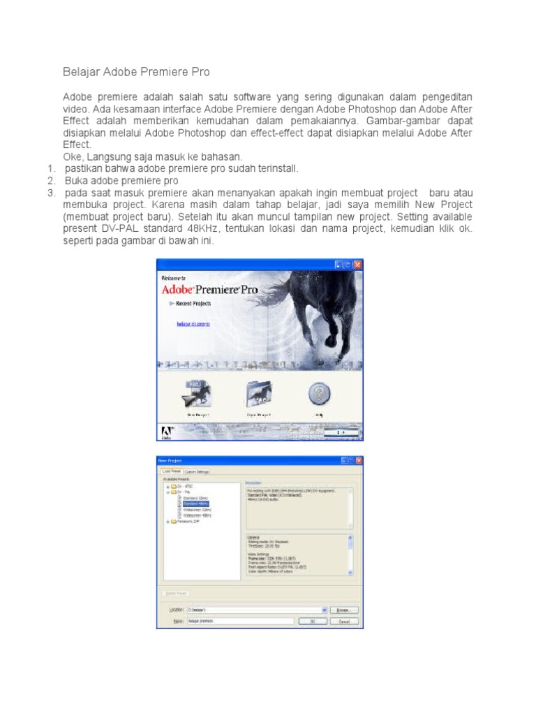 Panduan Dasar Adobe Premiere Pro | PDF | Komputer