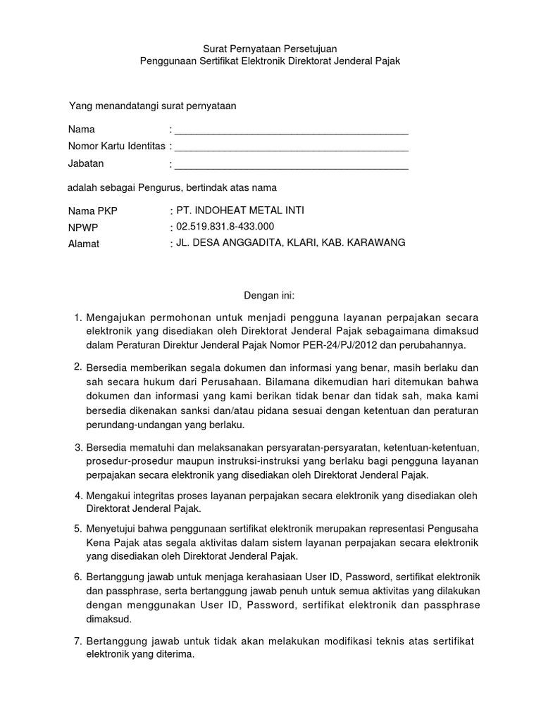 Surat_Pernyataan_Persetujuan | PDF