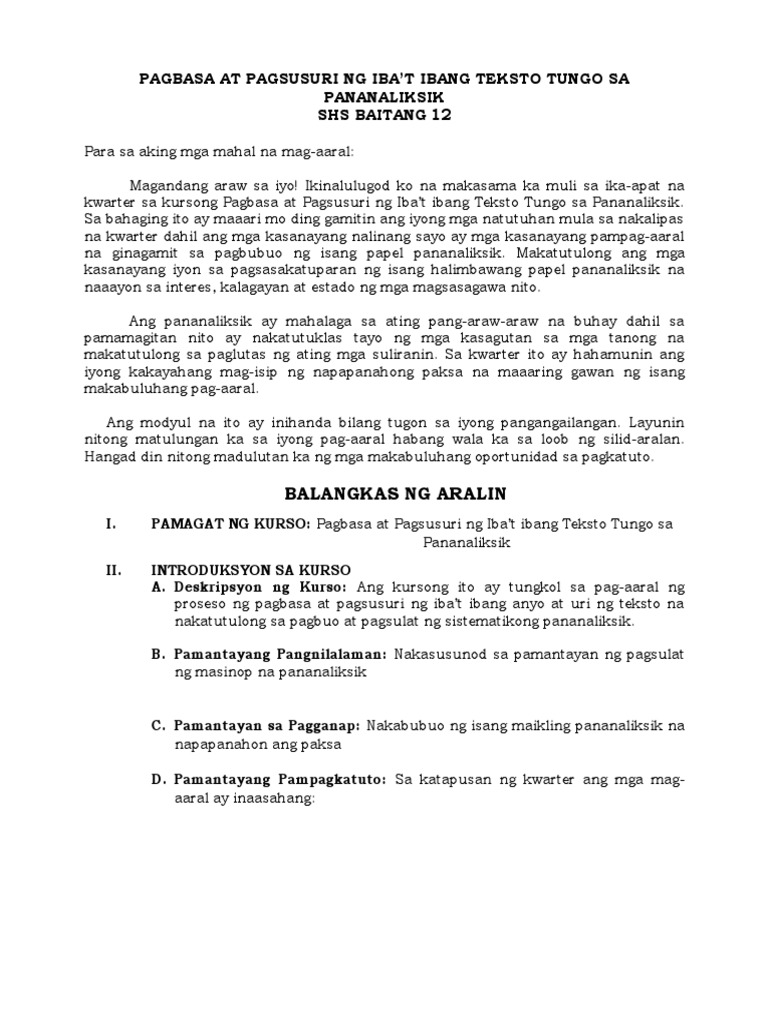 Lesson Guide Q4 Pagbasa | PDF