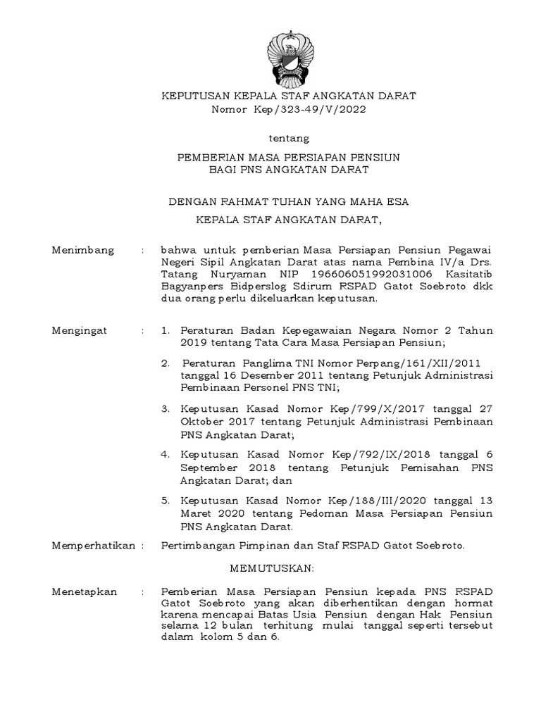 Contoh Skep MPP Perorangan | PDF
