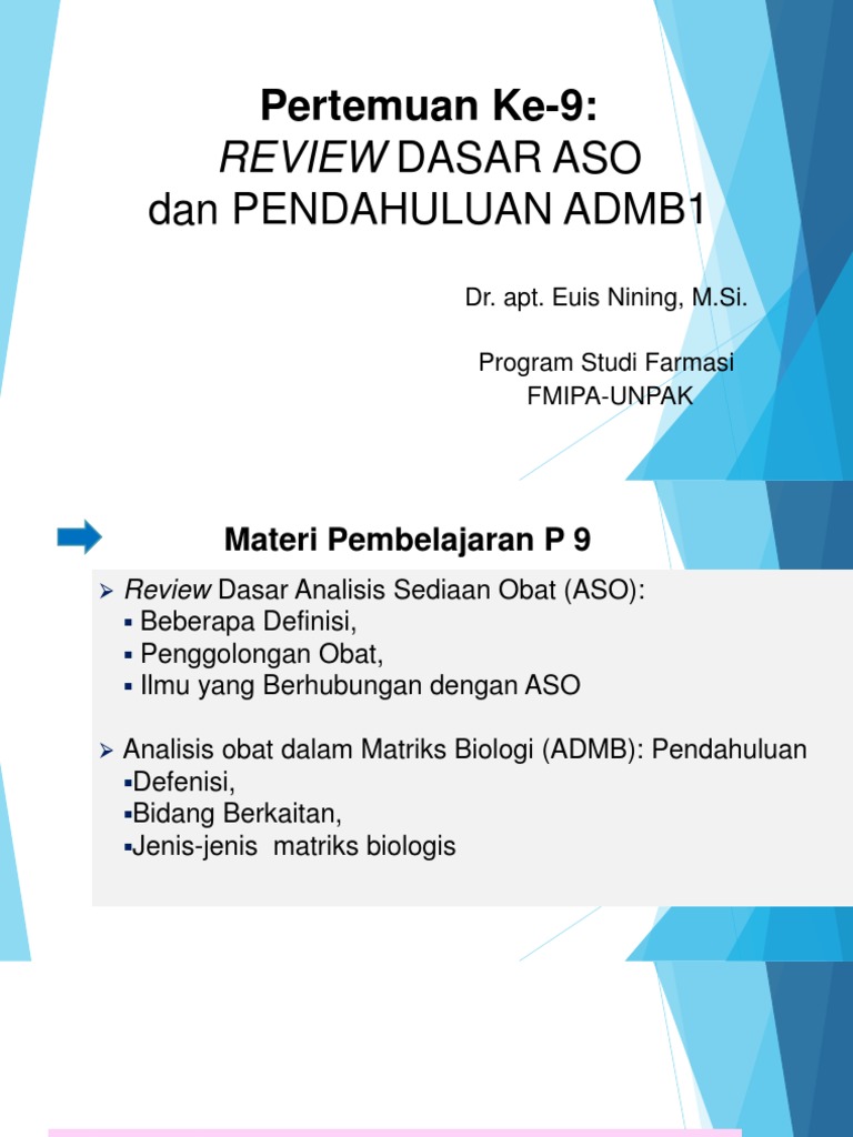 P9-Review Dasar ASO Dan ADMB1 PDF | PDF