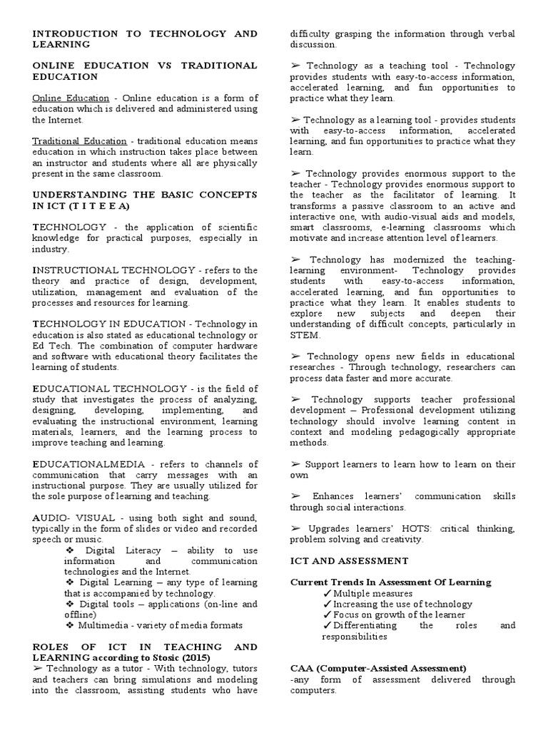 Evaluating Ped 5 Technology in Education | PDF | Educational Technology ...