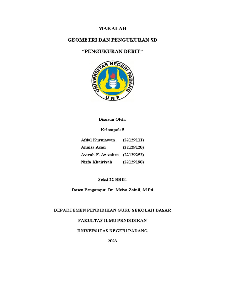 Makalah Kelompok 5 Debit | PDF | Sains & Matematika