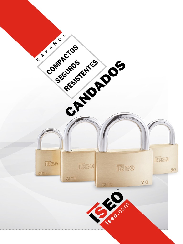 Candados ISEO: Seguridad y Durabilidad | PDF | Acero | Química