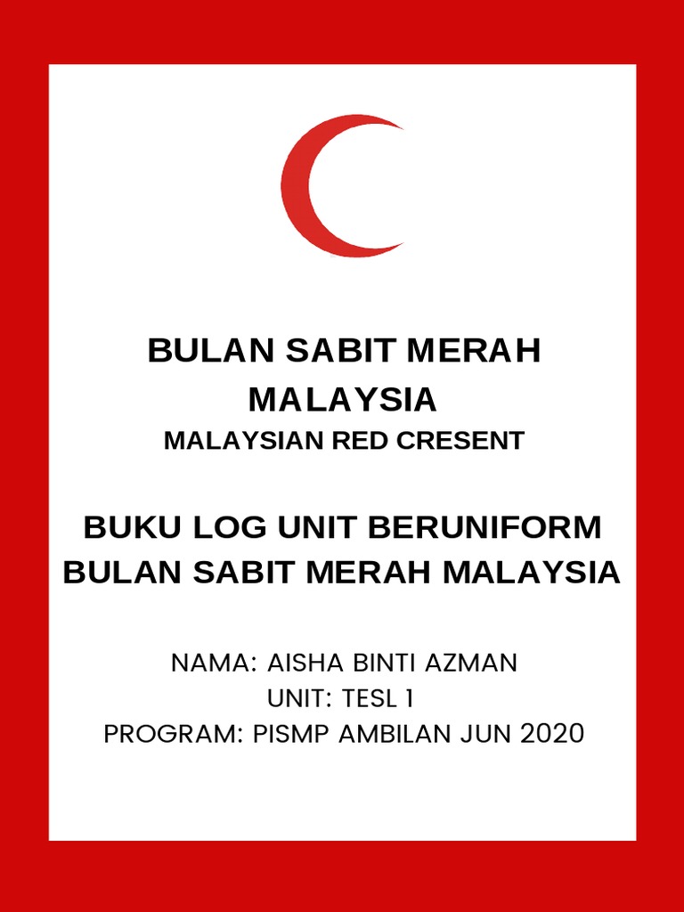 Buku Log Persatuan Bulan Sabit Merah (PBSM) PDF | PDF